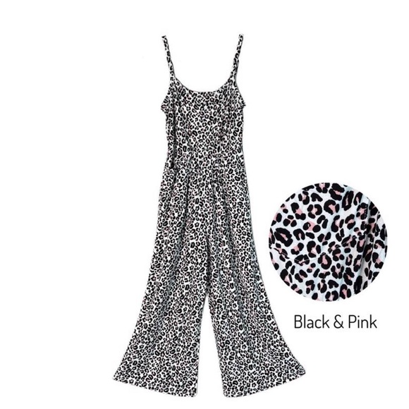 LuLaRoe | Pants & Jumpsuits | Nwt Lularoe Leola Wide Leg Cami Jumpsuit ...